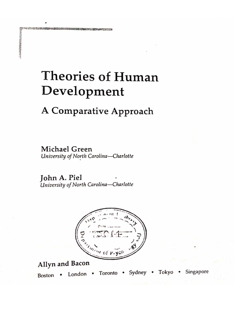 Theories of Human Development ( Michael Green ,John Piel | PDF
