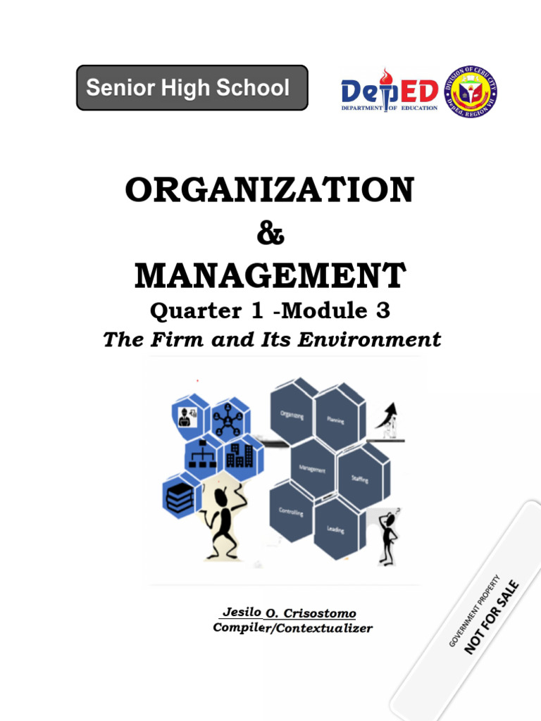 Copy of Revised Module 3 Q1 Organization and Management | PDF | Swot ...