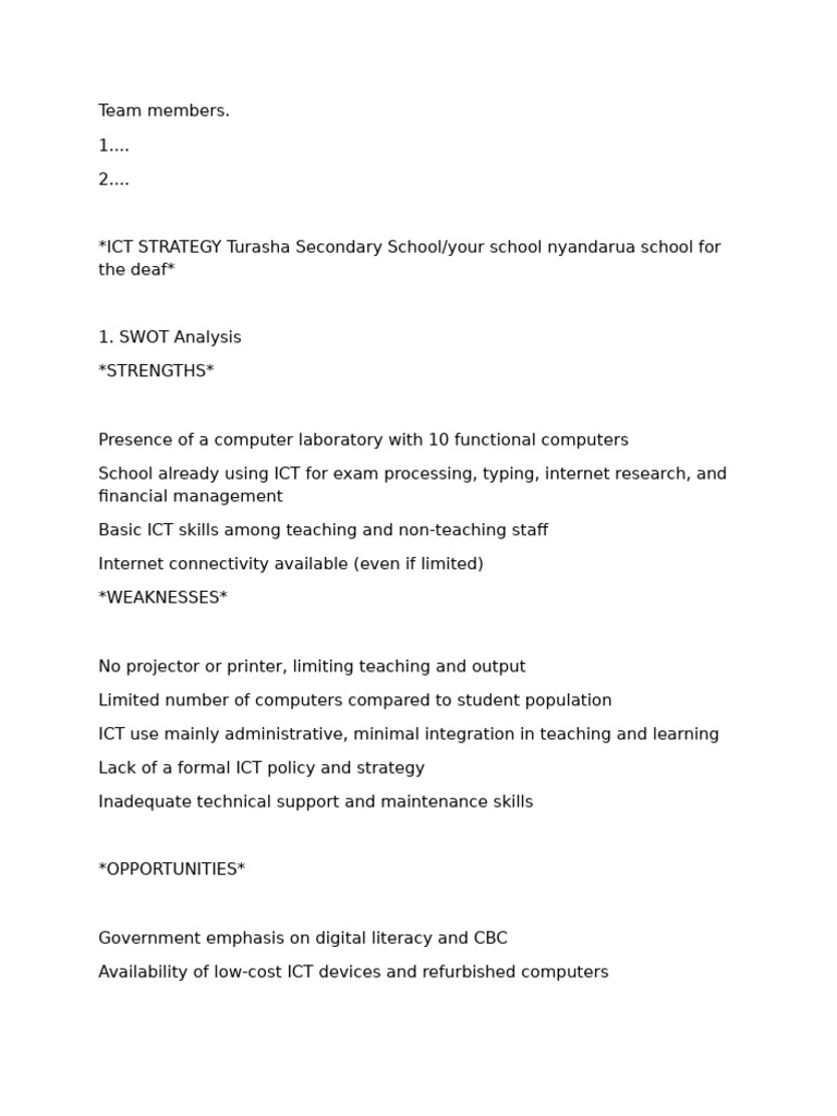 Ict Strategy | PDF