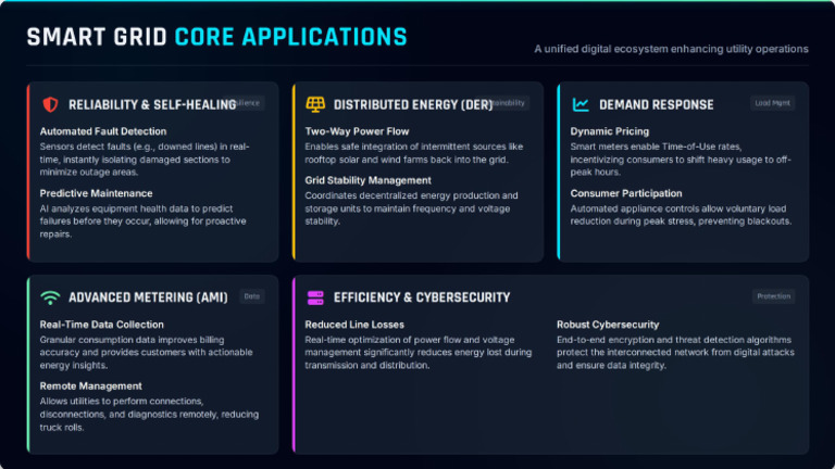 Smart Grid Core Applications - Detailed View | PDF