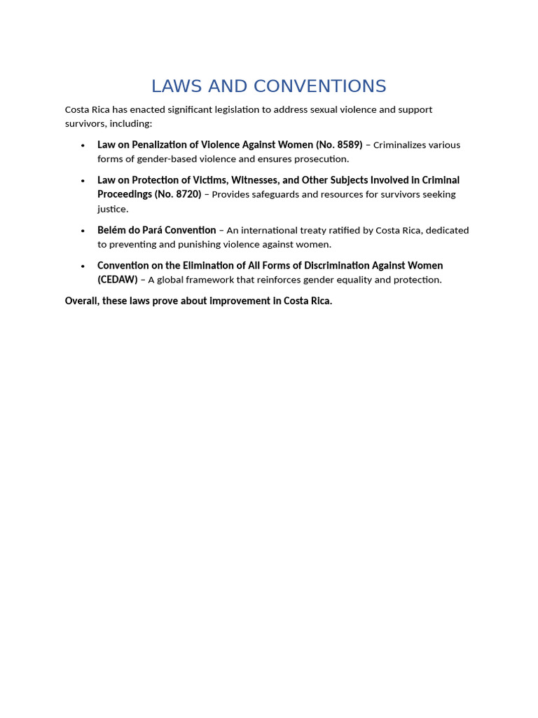 Laws and Conventions | PDF