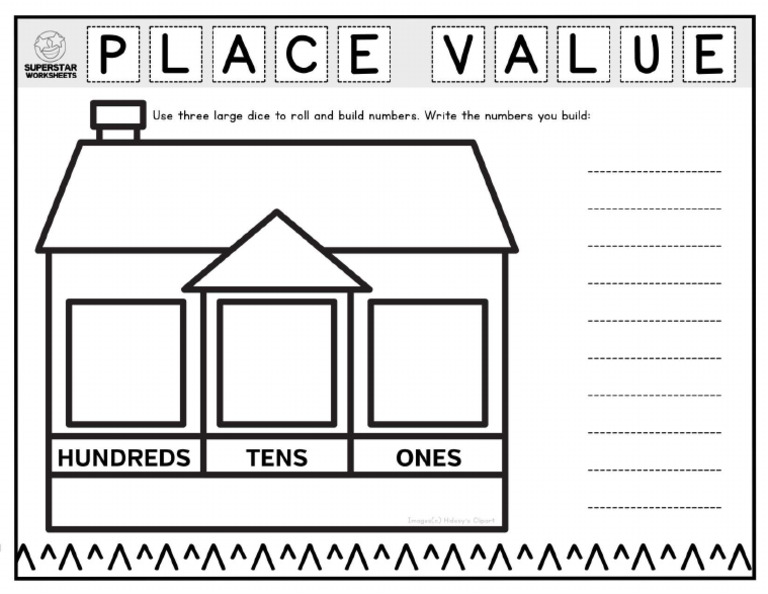 Place Value House Mat | PDF