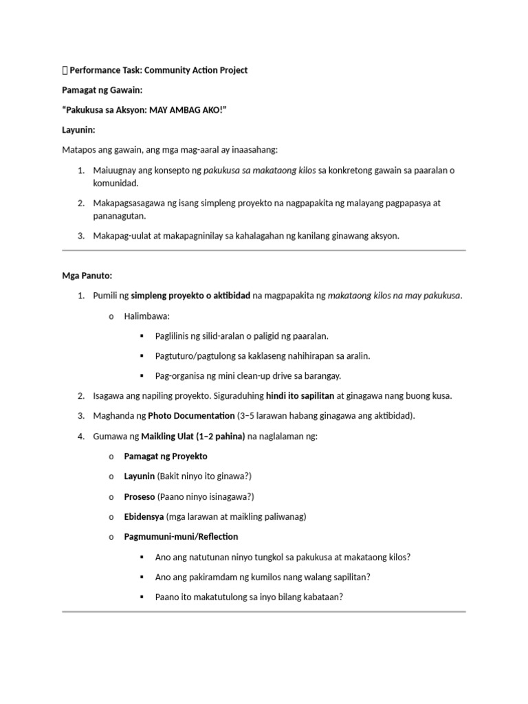 Performance Task 1 | PDF