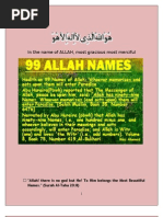 Benefits of the 99 Names of Allah | PDF
