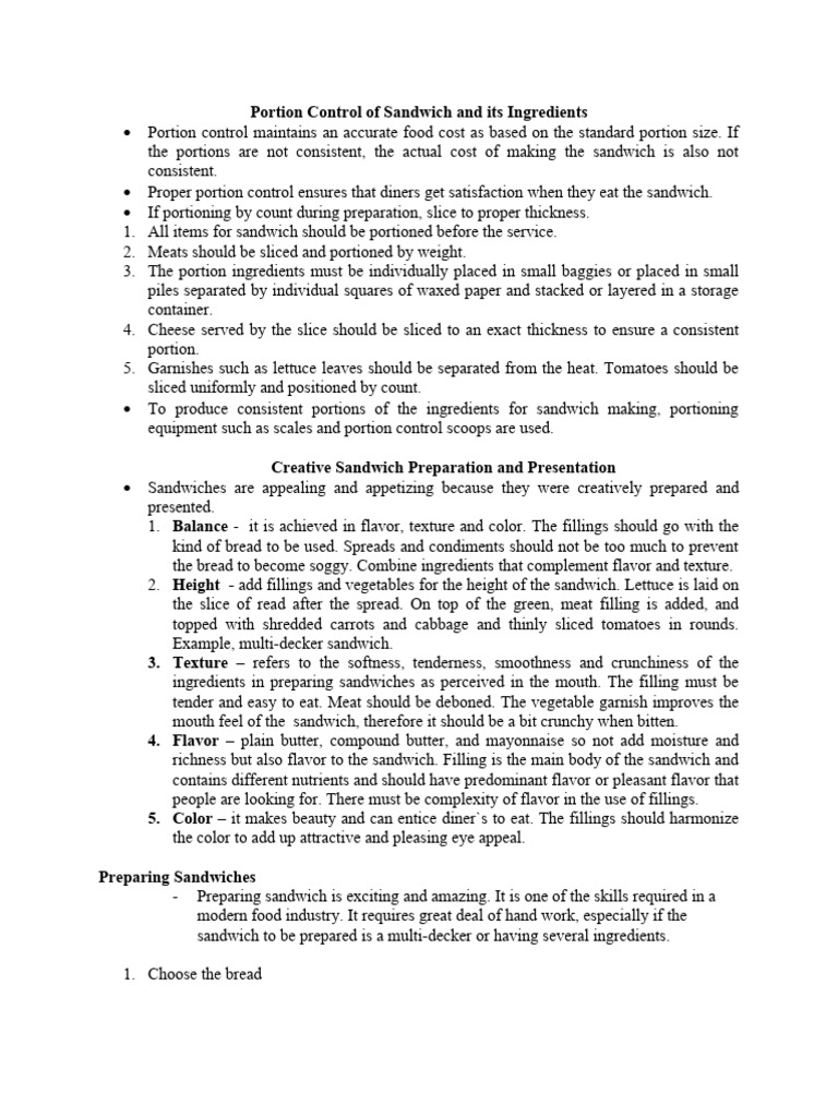 portion-control-of-sandwich-and-its-ingredients_compress | PDF ...