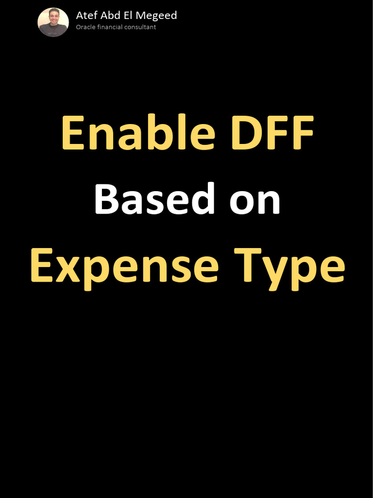 Enable DFF Based on the Expense Type | PDF | Chess Theory | Chess