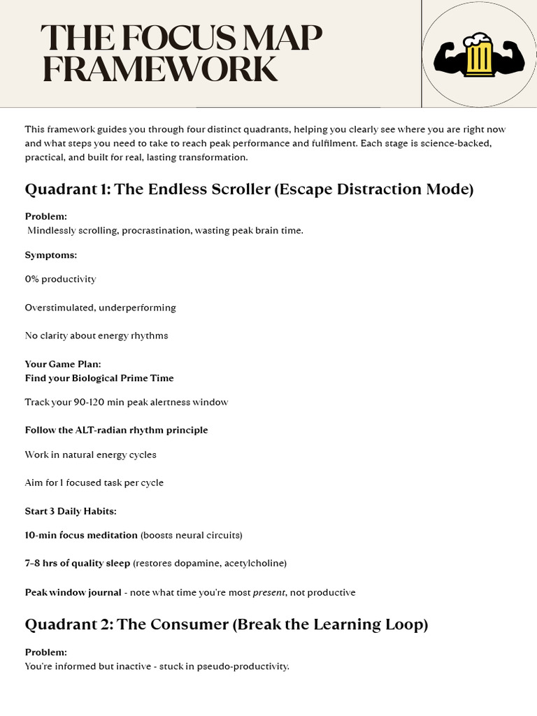 The Focus Map Framework | PDF | Neuroscience | Psychological Concepts
