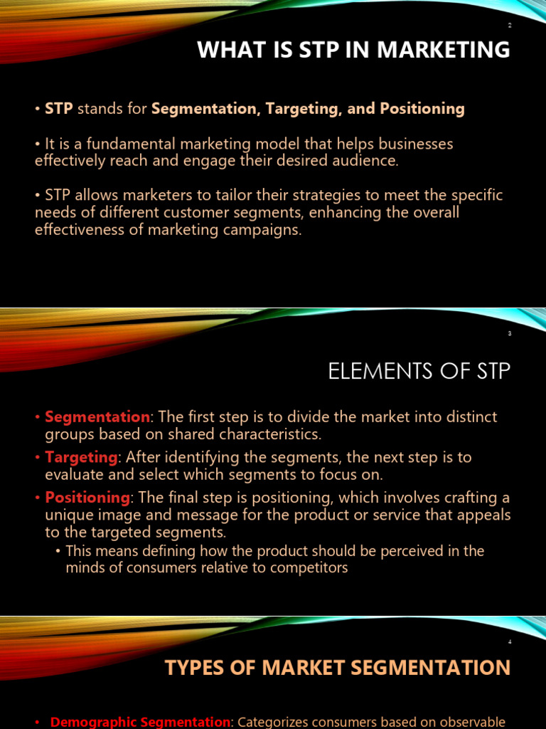 stp ppt 3 | PDF | Market Segmentation | Marketing