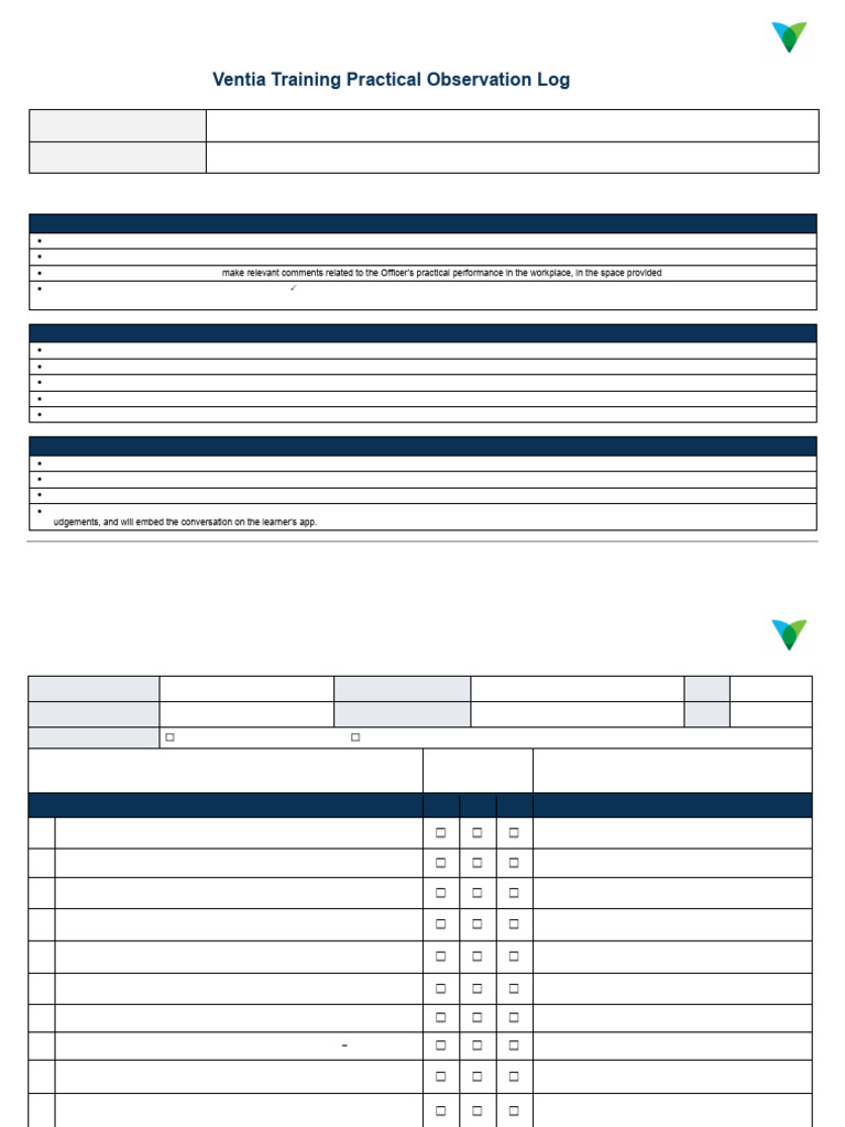 CSCOFM026 Practical Observation Log (2) (1) | PDF