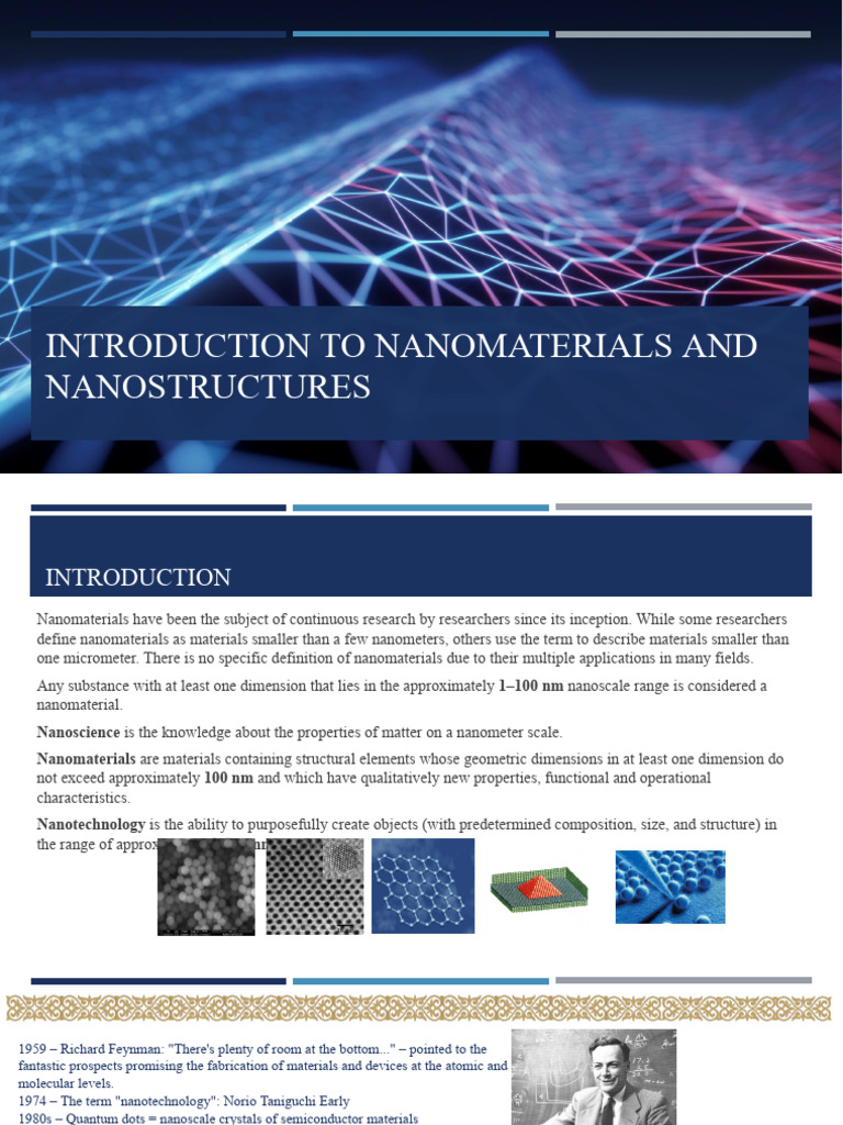 Introduction To Nanomaterials and Nanostructures | PDF | Nanomaterials ...