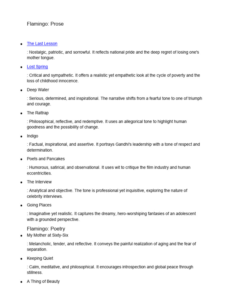 Eng - Gr 12 -- Tone, Writing Style of Ch and Poem | PDF | Narrative ...
