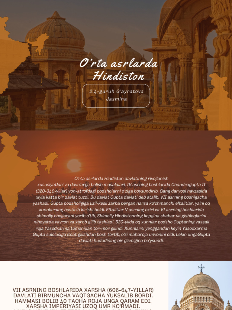 O'Rta Asrlarda Hindiston | PDF