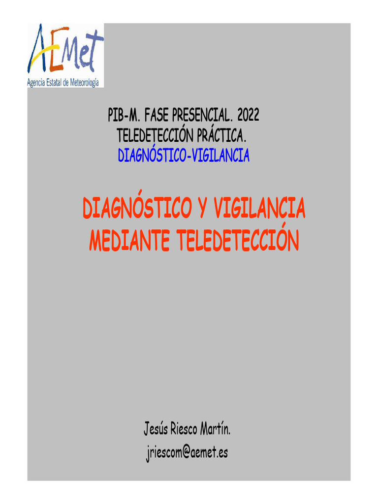 8-teledeteccion_diagnostico_vigilancia | PDF | Sensores remotos ...