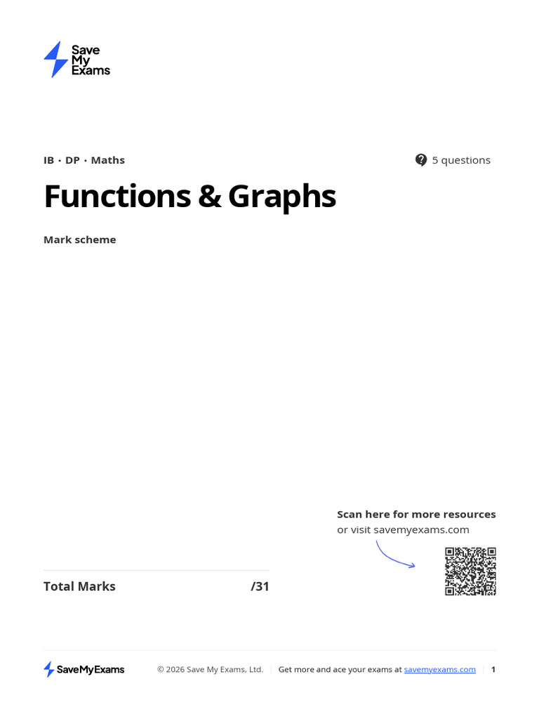 Functions and Graphs Assessments and Answers | PDF | Tests ...