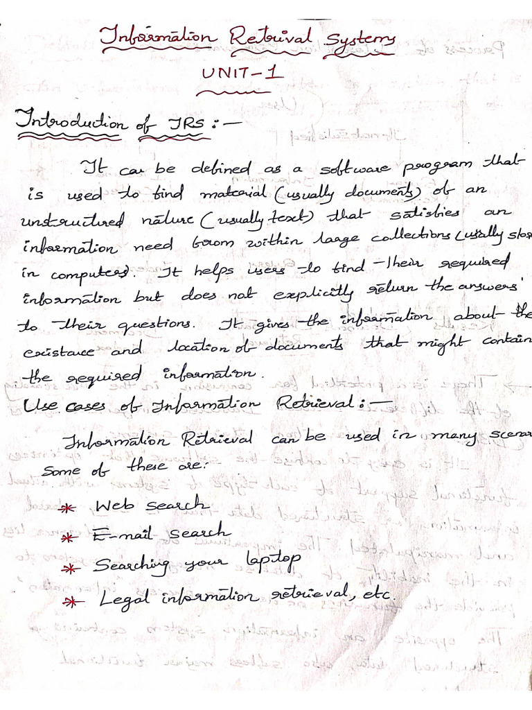 IRS 1st UNIT | PDF