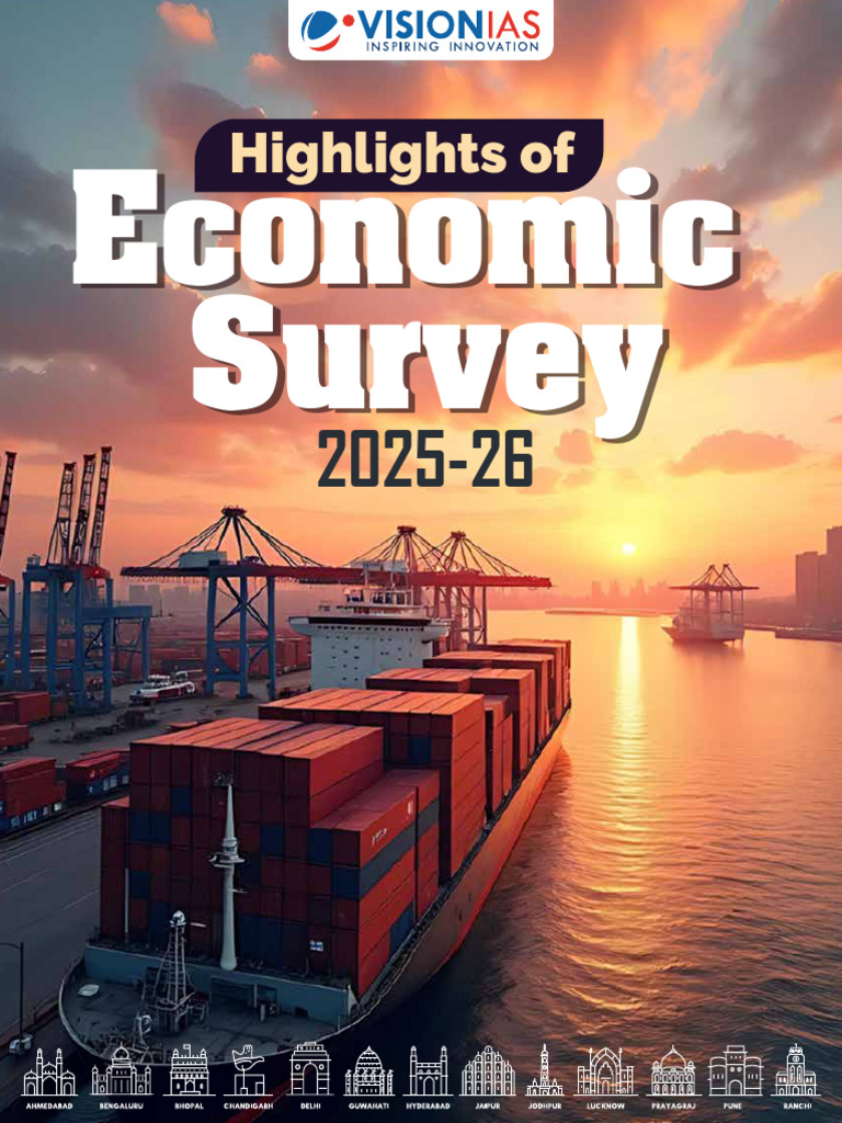 Economic Survey 2025-26 Highlight | PDF | Government Budget Balance | Taxes