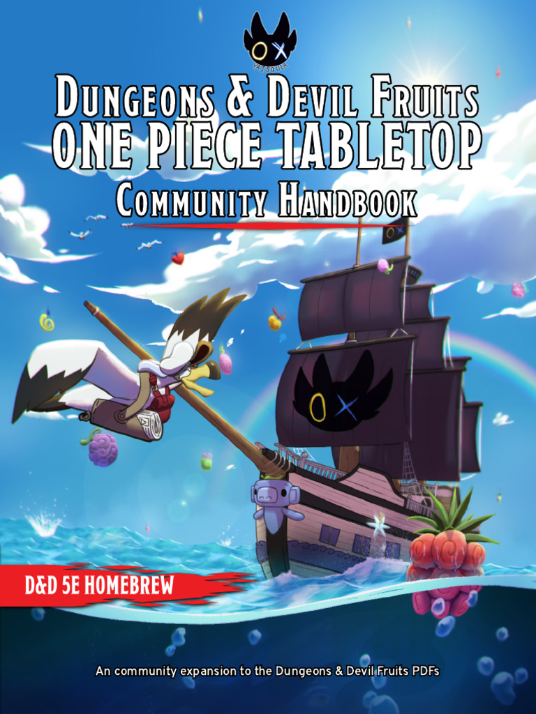 One Piece Dungeons and Devil Fruits Community Handbook (D&D 5e System ...