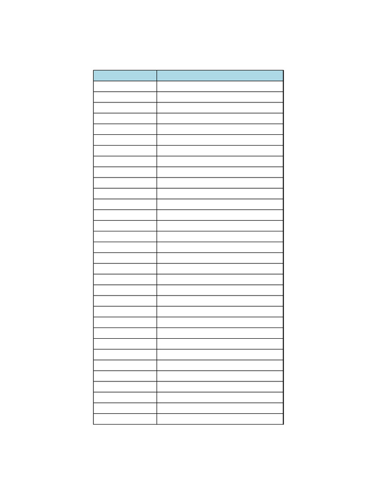 Binary Table 0 to 31 | PDF
