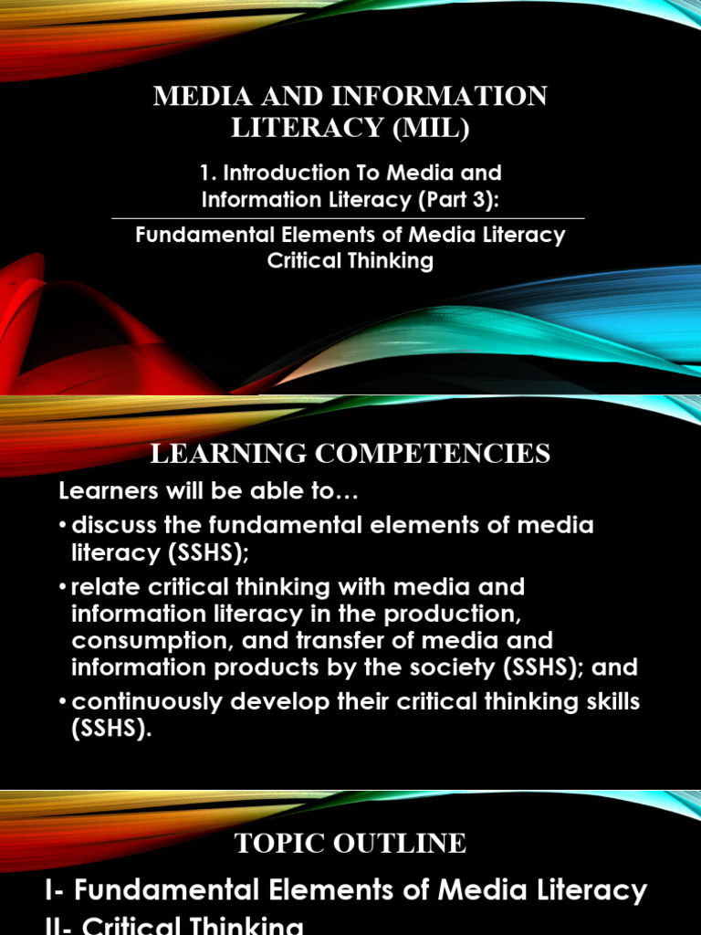 media-literacy-critical-thinking | PDF | Argument | Critical Thinking