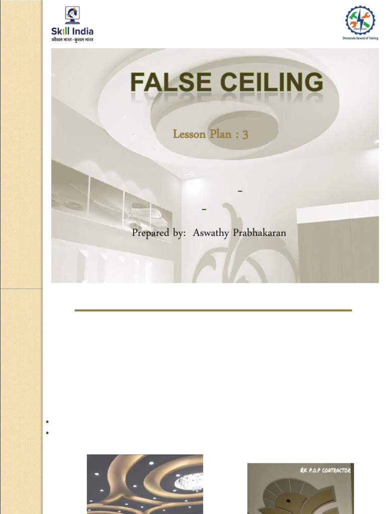 False Ceiling | PDF | Drywall | Plaster