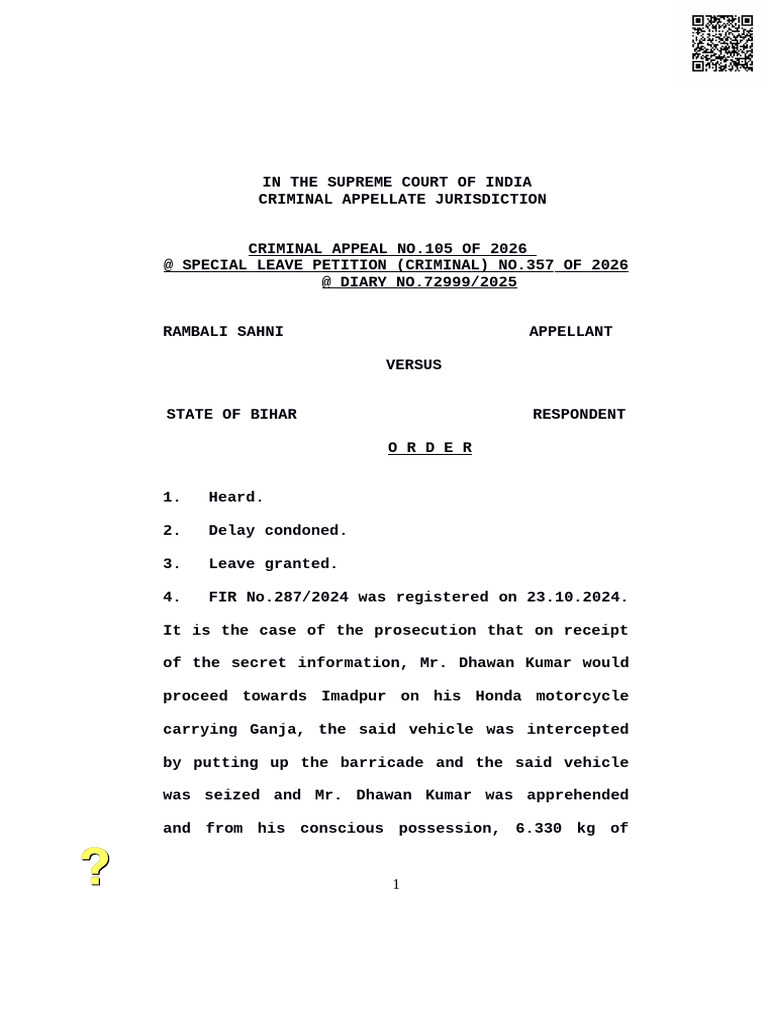 Crl (Slp)NO.72999of2025 Impugnant Order Set Asaid | PDF | Appeal | Bail