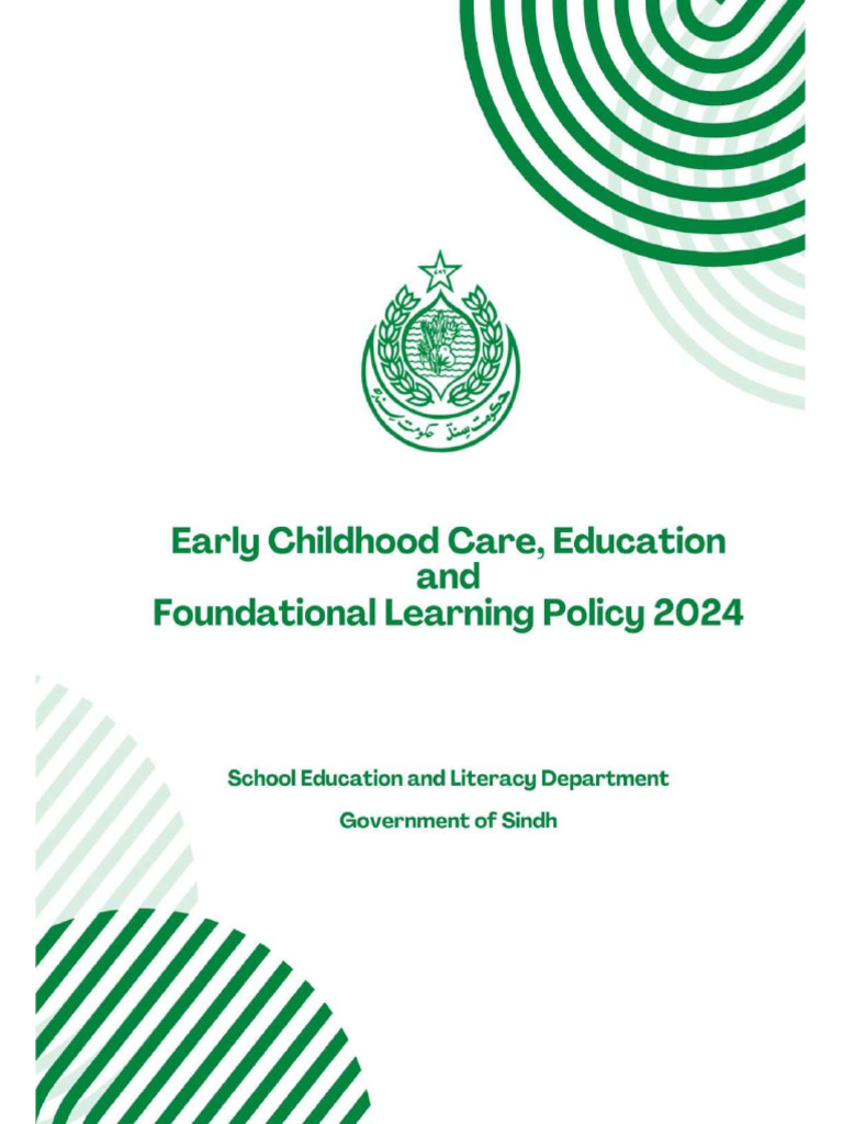 Ecce & Fln Policy -2024 | PDF | Early Childhood Education | Literacy