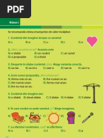 Comper Teste Clasa 1 PDF | PDF