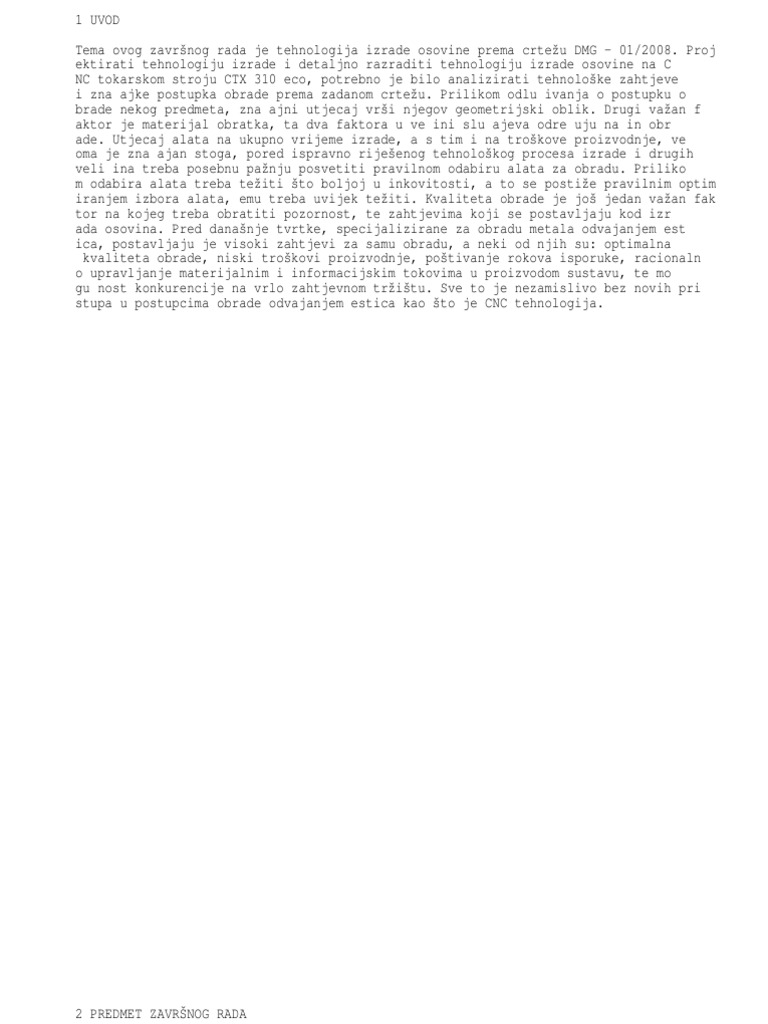 CNC Programiranje | PDF