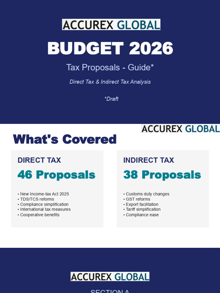 Budget 2026 Tax Proposals | PDF | Taxes | Income Tax