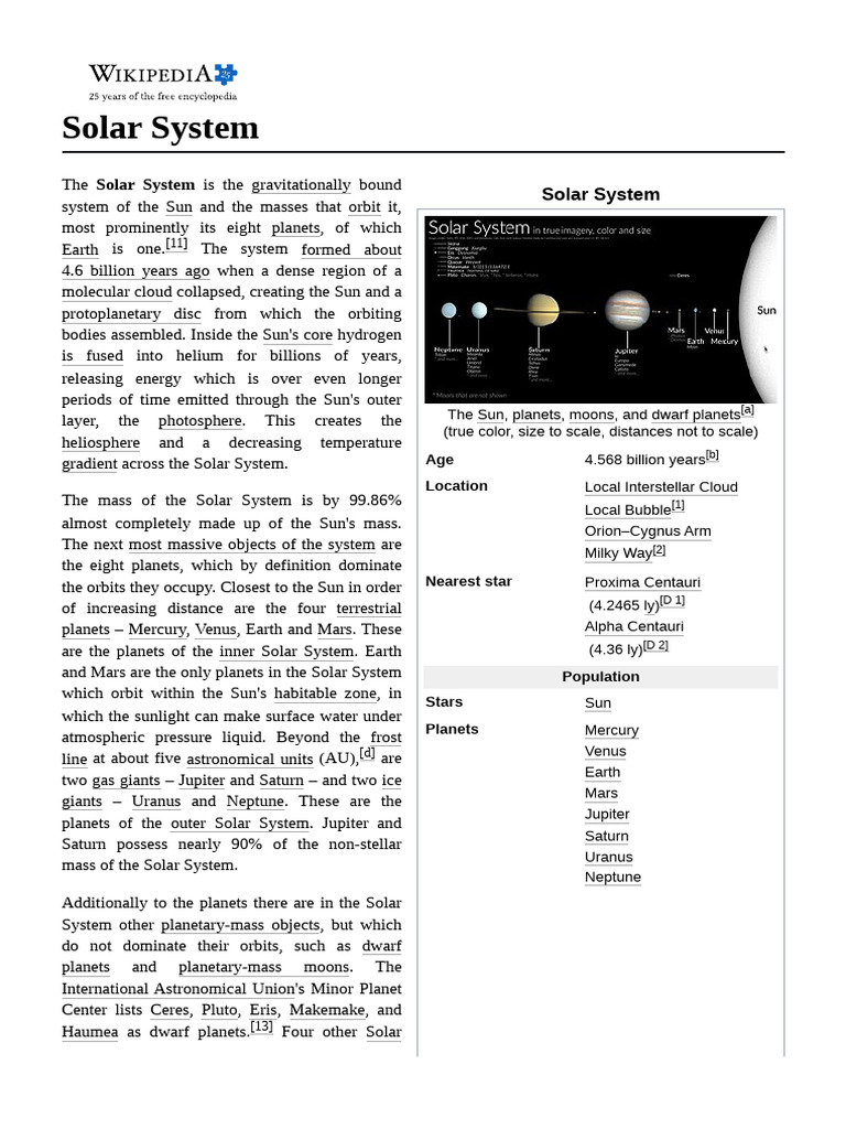 Solar System | PDF | Solar System | Planets
