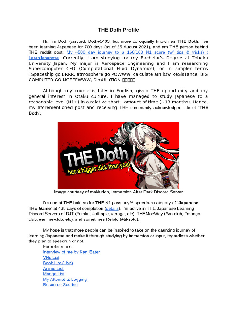 Who Is THE Doth | PDF
