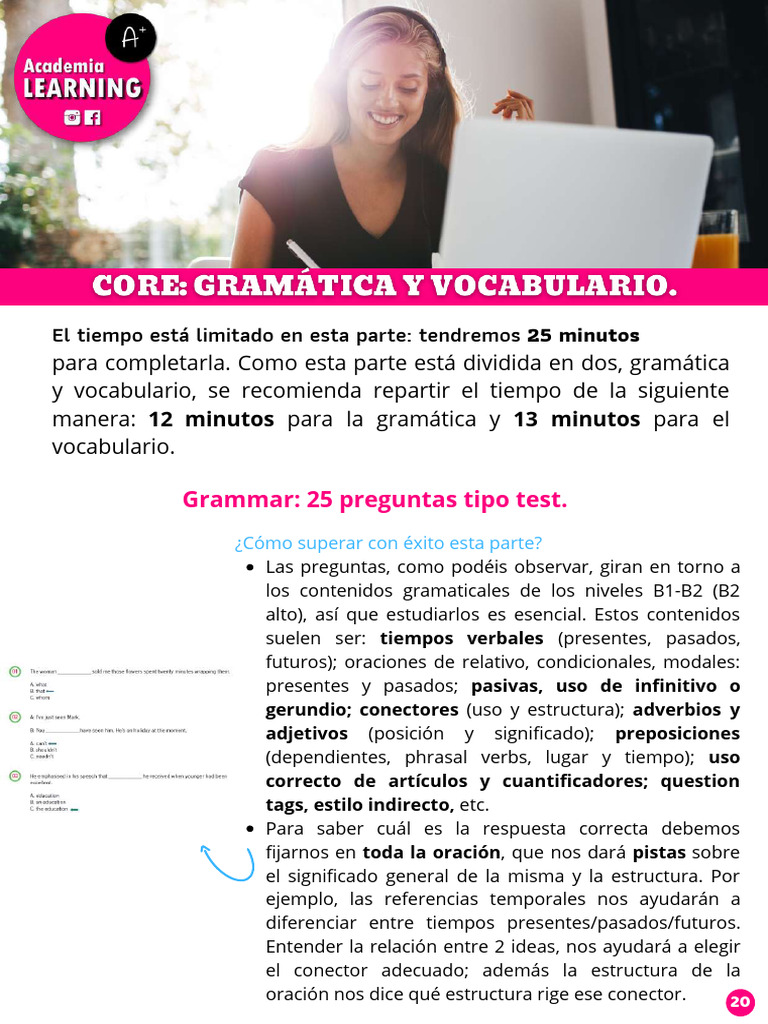GRAMATICA y VOCABULARIO | PDF | Gramática | Léxico