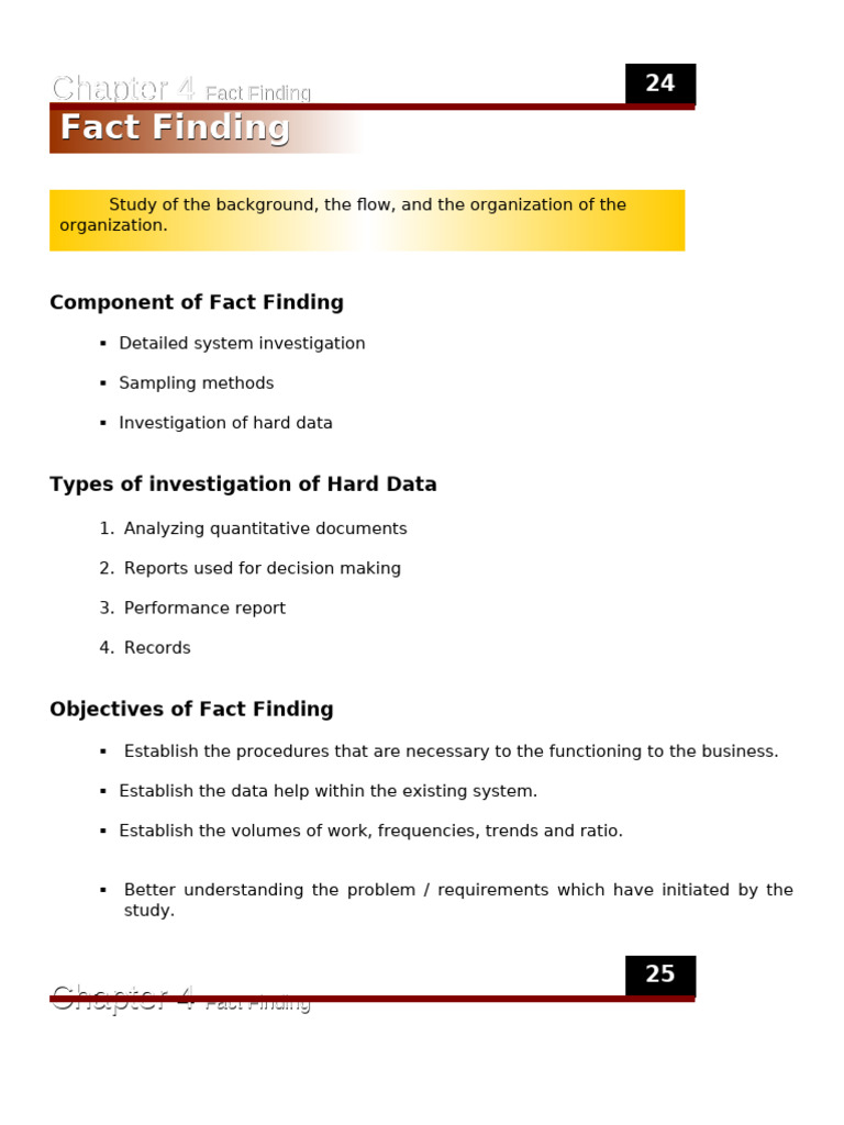 Chapter 4-Fact Finding | PDF | Questionnaire | Interview