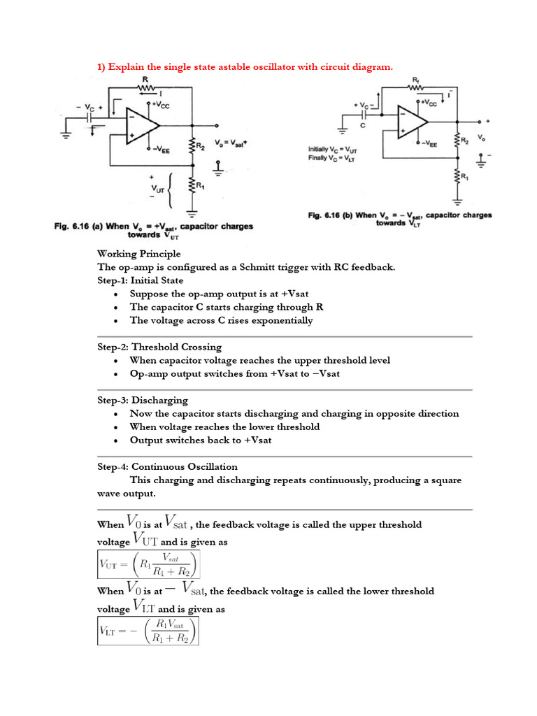 #1BESC104C Module 2 Opamp and Oscillators Important Questions 1BESC104C ...