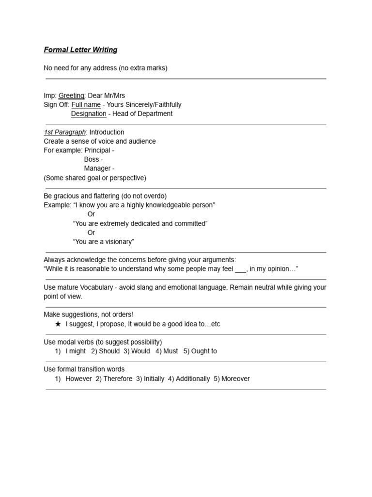 Formal Letter New | PDF