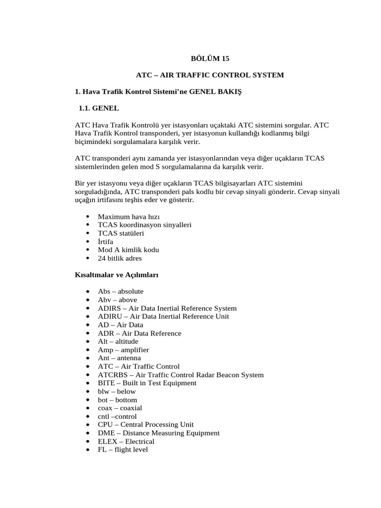 ATC System | PDF