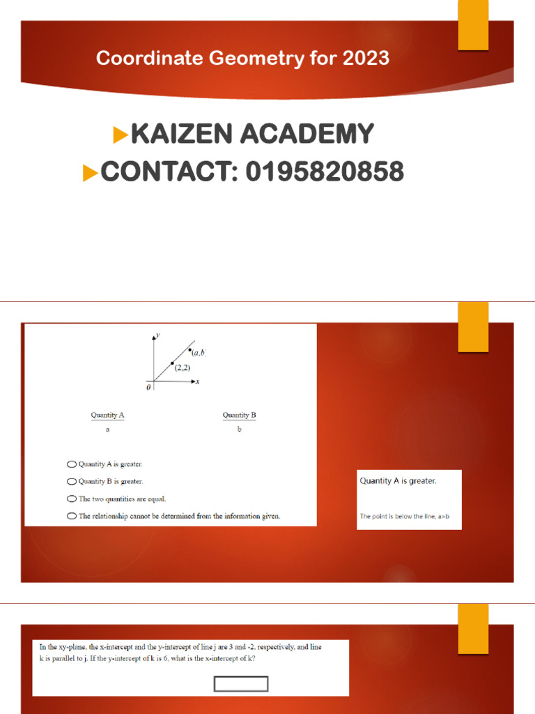 Coordinate Geometry for 2023 | PDF