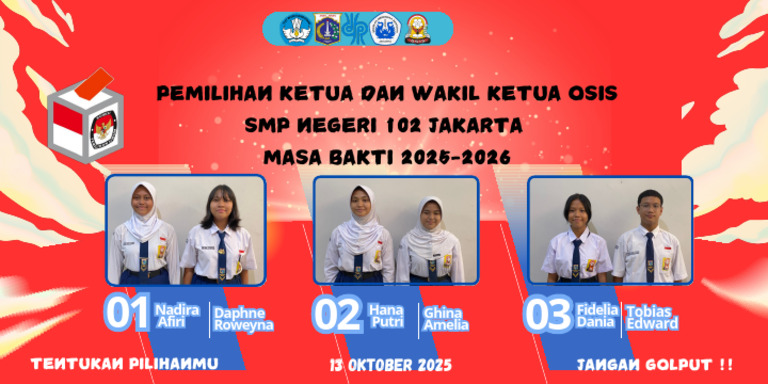 Banner Acara Pemilihan Ketua Osis Ilustratif Biru Dan Putih.pdf | PDF