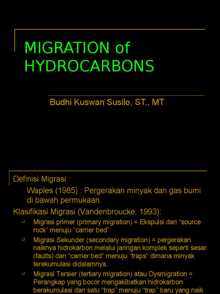 Oil Migration | PDF