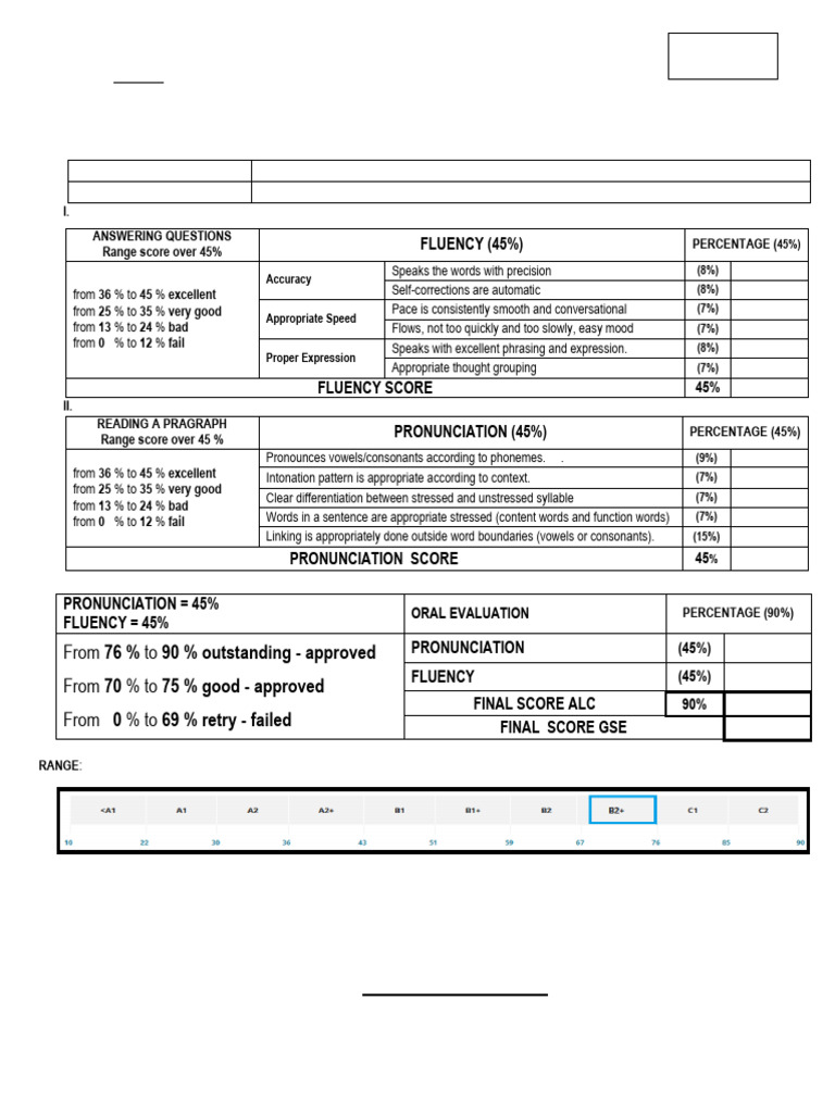 Level II - III Form | PDF | Fluency | Stress (Linguistics)