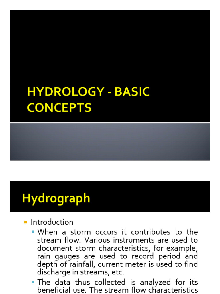 11 Hydrograph 1 Modified | PDF | Drainage Basin | Discharge (Hydrology)