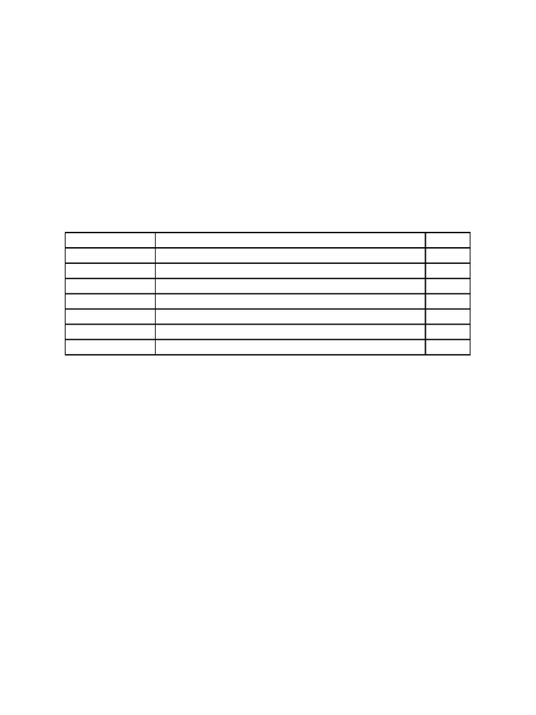 Weekly Schedule Black White | PDF
