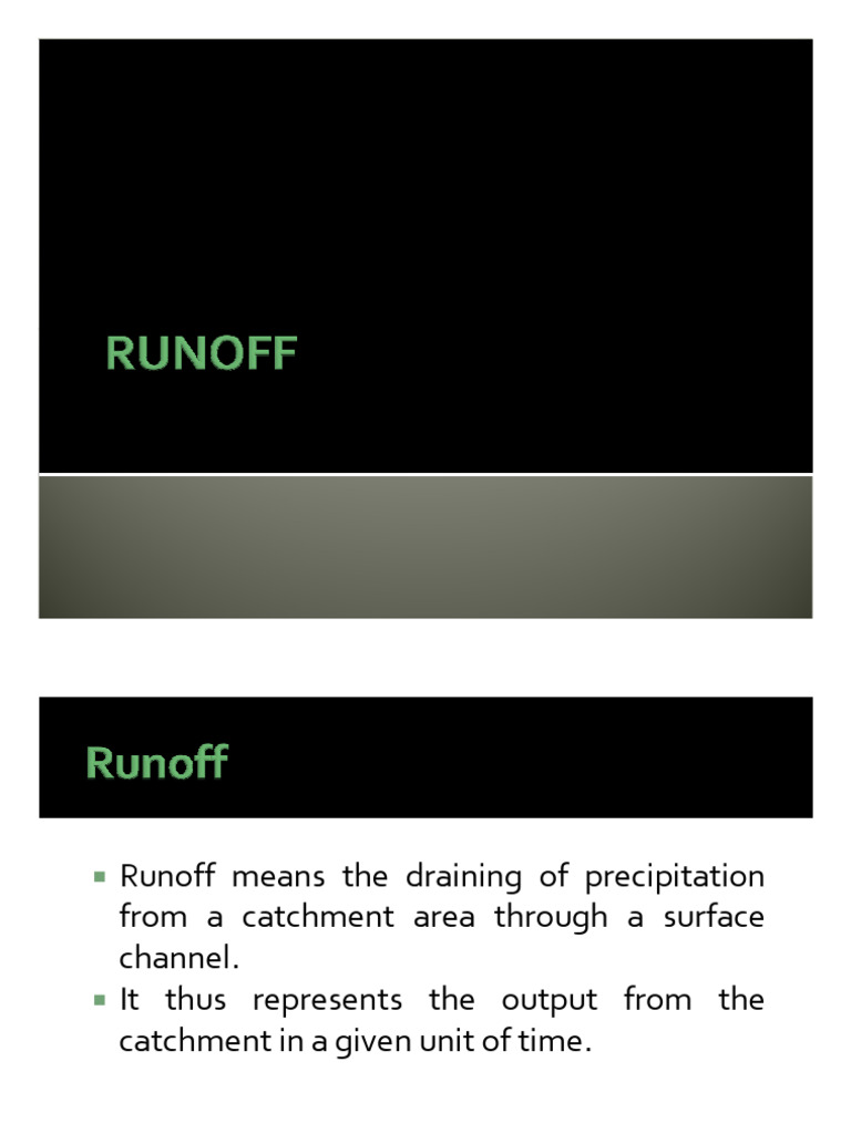 13_Runoff and Flood Frequency_Modified | PDF | Stream | Surface Runoff