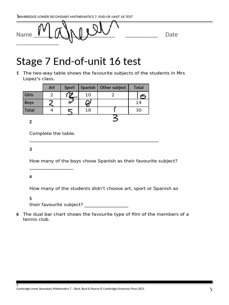 End of Unit 16 Test | PDF | Ice Cream