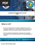 LIS Masterlist and Dashboard Guide | PDF
