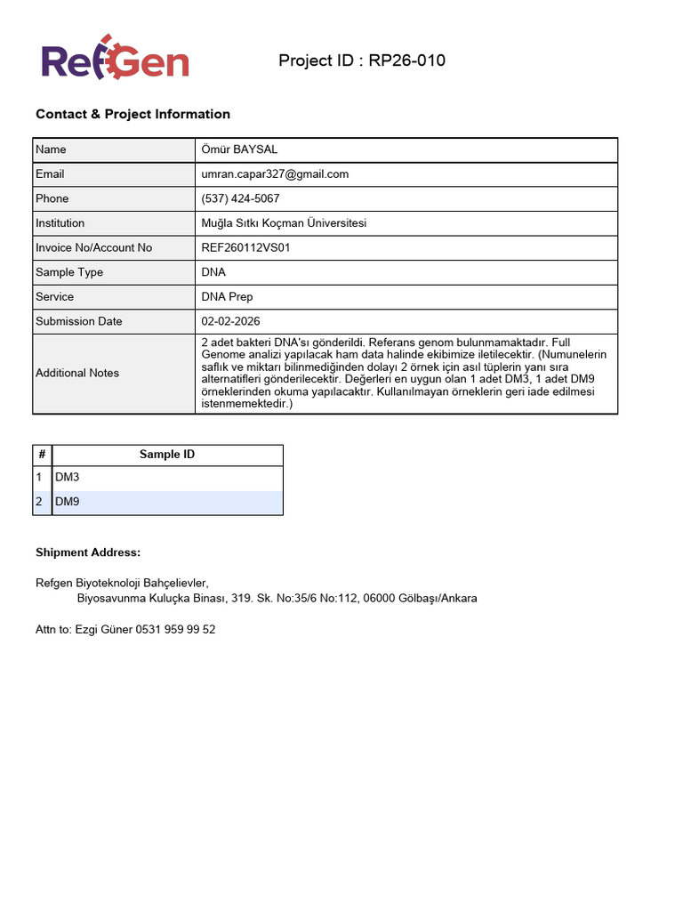 RP26-010 Form | PDF
