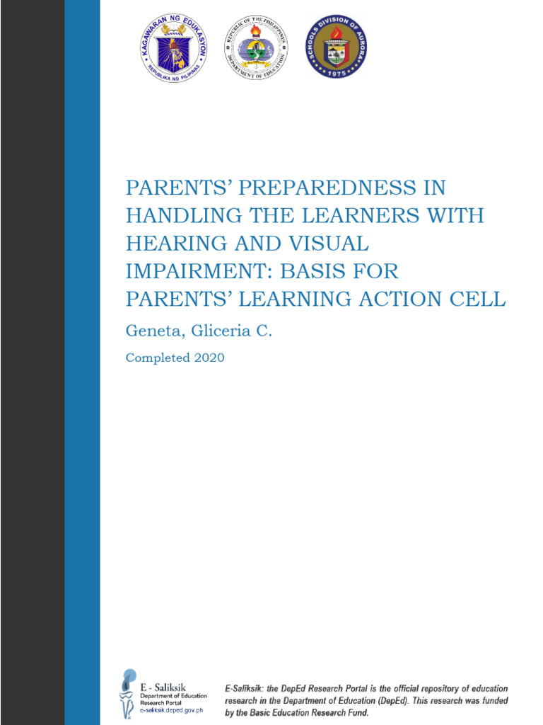 III 2020 Geneta Parents Preparedness in Handling the Learners With ...