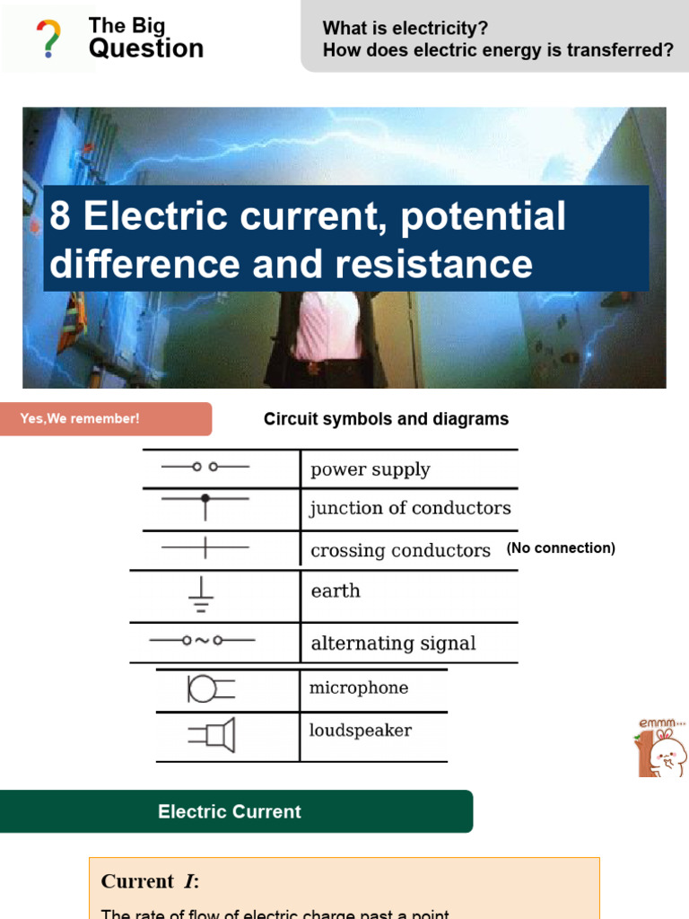 8 Electric Current, Potential Difference and Resistance | PDF ...