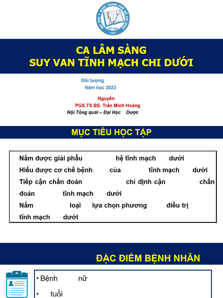 2024 BS KHA CA LÂM SÀNG SUY VAN TM CHI DƯỚI | PDF