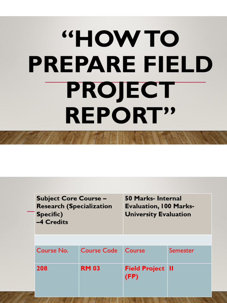 Field Project Guidelines (2025-2026) | PDF | Data Analysis | Methodology